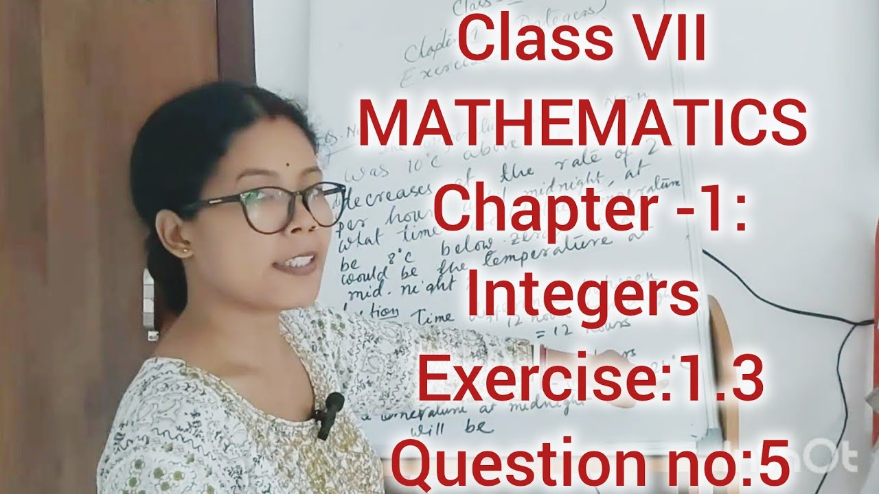 NCERT CLASS VII MATHEMATICS CHAPTER 1 INTEGERS EXERCISE 1.3 QUESTION NO.5, division, CBSE board ...
