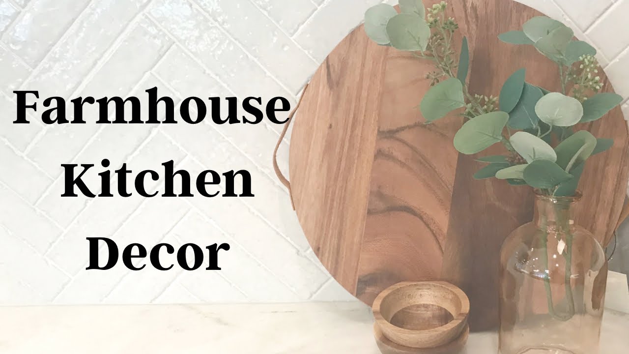 MUST SEE Farmhouse Kitchen Decor | Kitchen Wreath | Kitchen Tray ...