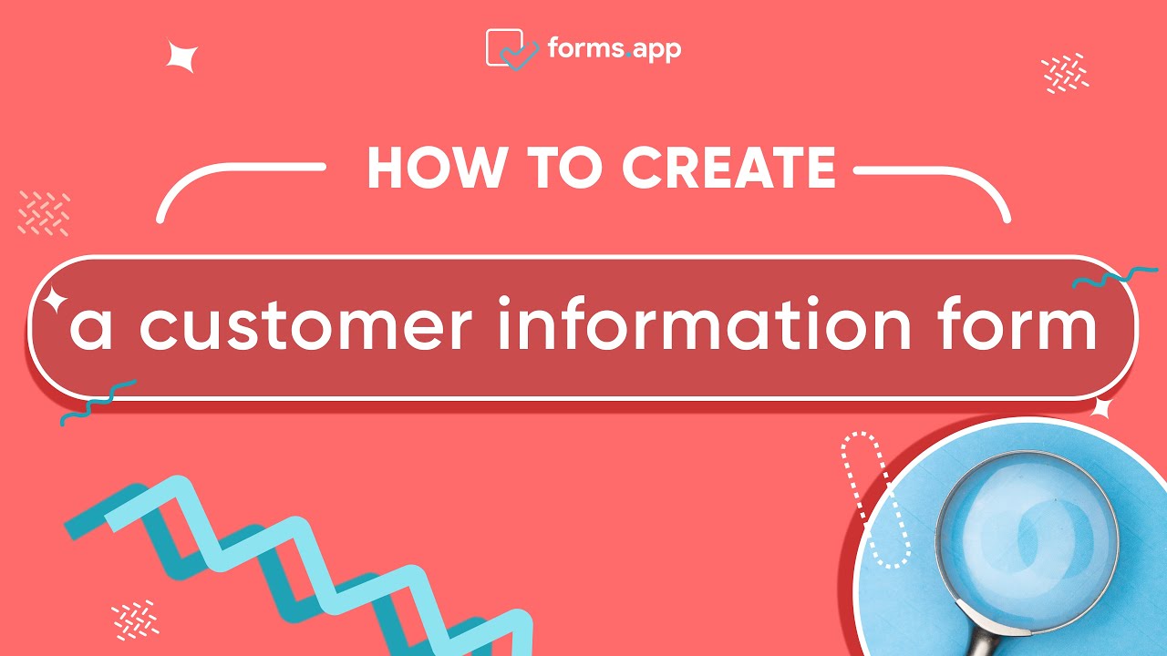 How to create a customer information form - YouTube