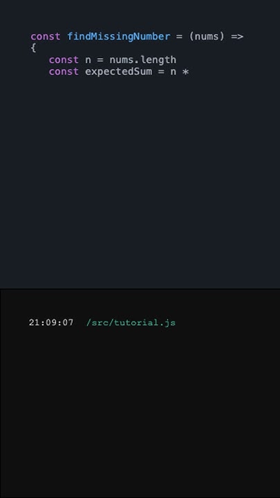 Finding Missing Numbers inside an Array using Javascript. #interview #javascript # ...