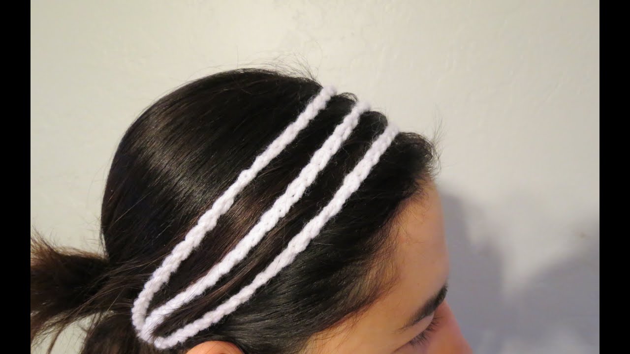 Crochet 3 Strand Headband. - YouTube