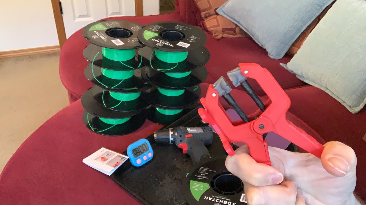 What to do when your 3D filament print spools get too low? - YouTube