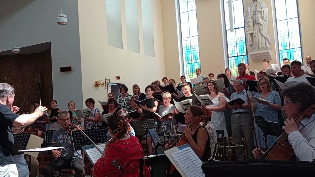 Choir and Orchestra practice at Church of Saint Agnes of Bohemia ...