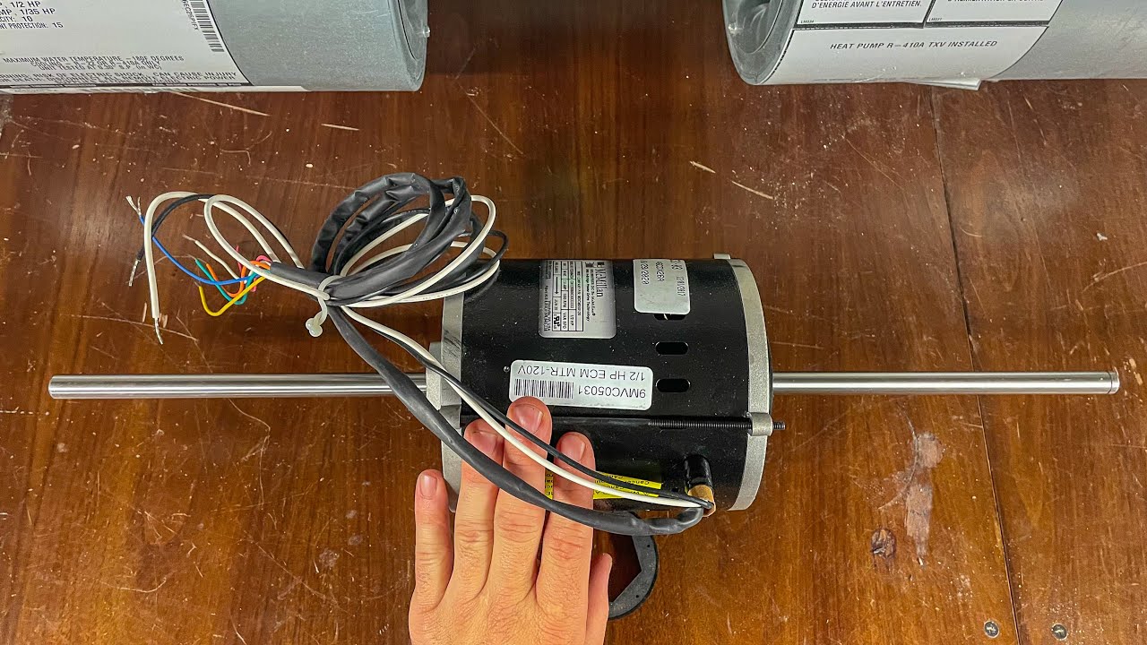 Dual Shaft ECM Blower Motor Replacement indoor furnace/AC - YouTube