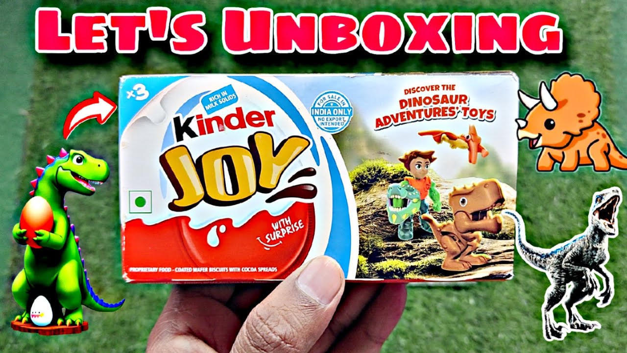 Kinder Joy Dinosaur Adventures Toys Unboxing 🤩 | Kinder Joy Unboxing ...
