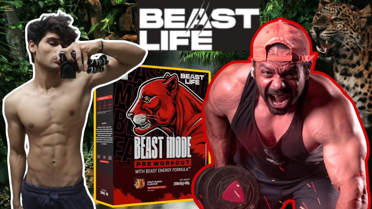 Reviewing India's BEST PRE WORKOUT by FLYING BEAST 🐯 BEASTLIFE BEAST ...