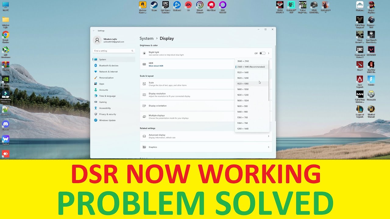 Nvidia DSR resolutions not working after Win11 22H2 update - FIXED ...
