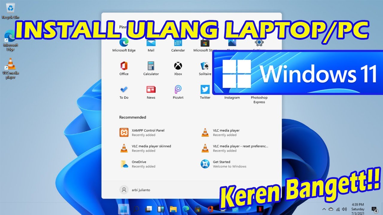 Step by Step Install Ulang Laptop / PC dengan Windows 11 Pro | Full ...