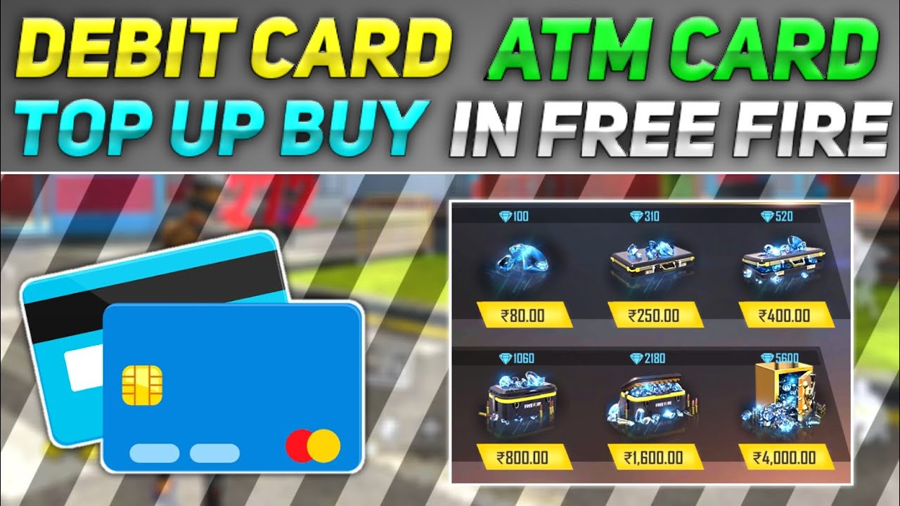 How To Top Up Free Fire From ATM Card And Debit Card | Free Fire ATM Se ...