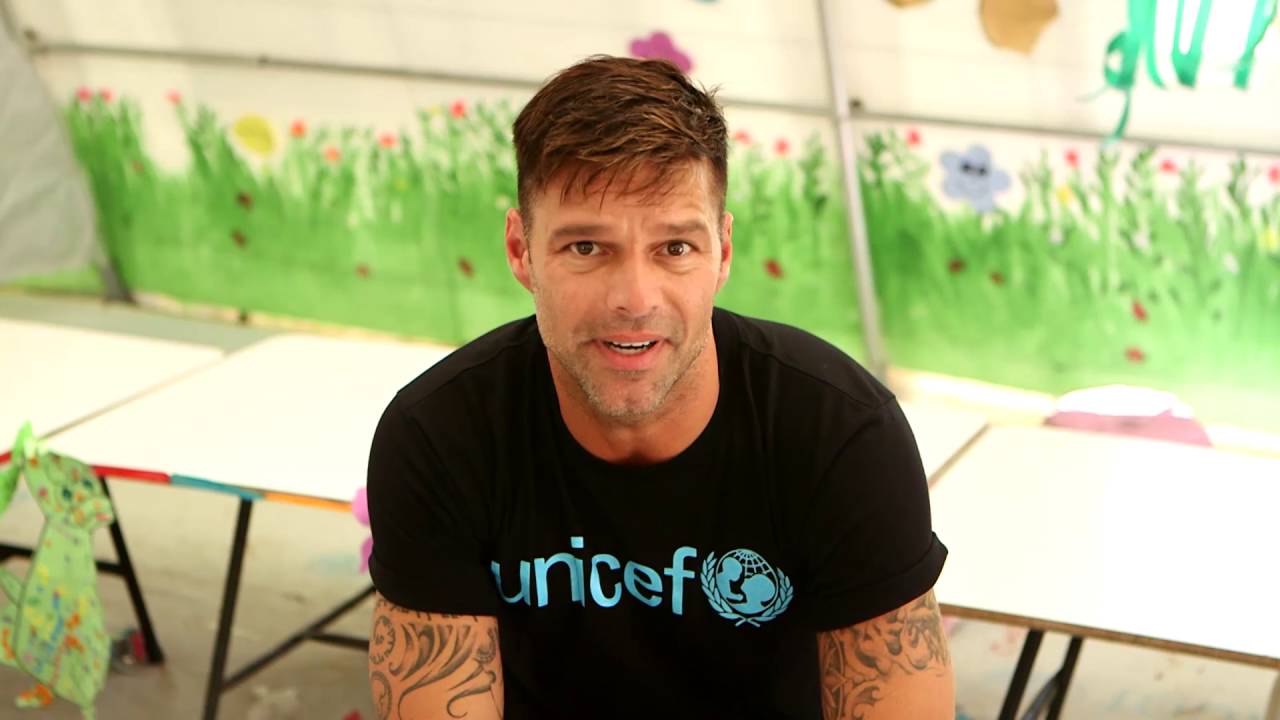 Ricky Martin en su visita a UNICEF Lebanon - YouTube