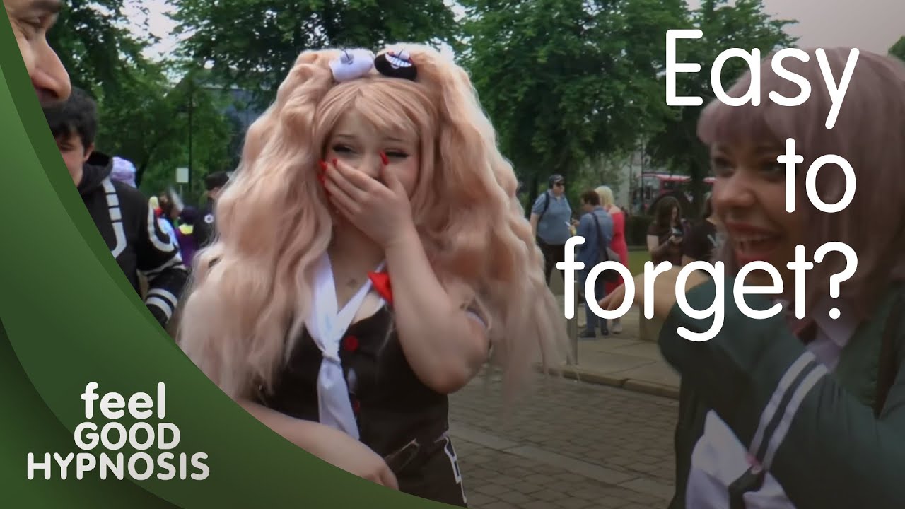 Hypnotized girls can't stop laughing when they both forget their name ...