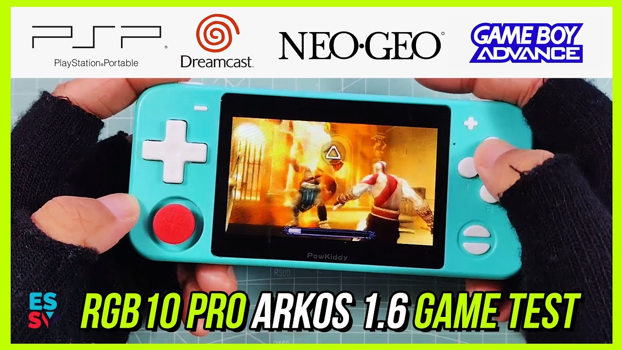 Powkiddy RGB10 PRO Game Test : PSP / NEOGEO / DREAMCAST / GBA - YouTube