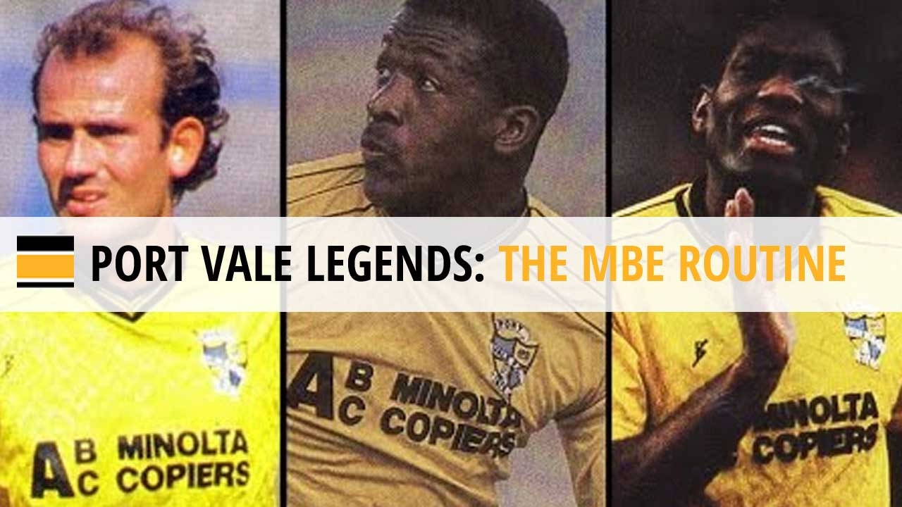 Port Vale Legends - The MBE routine - YouTube