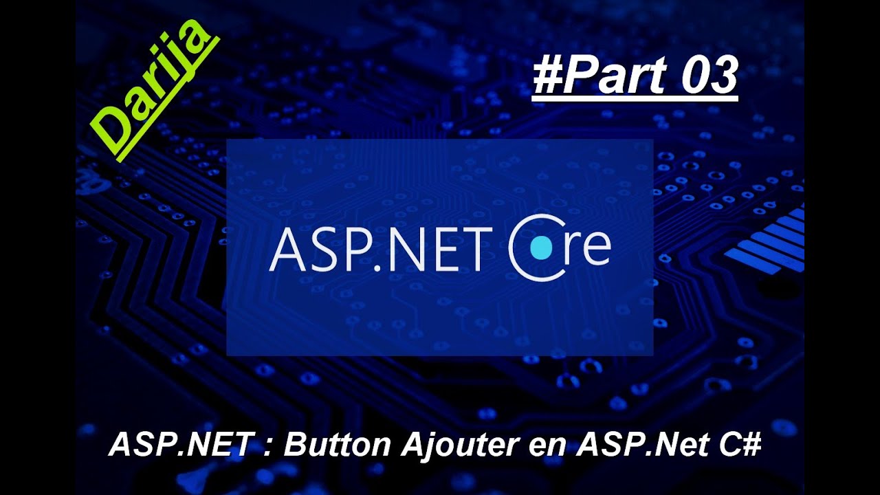 ASP.NET : Button Ajouter en ASP.Net C# darija - YouTube