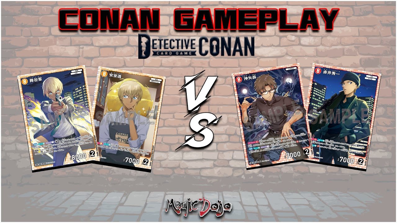 การ์ดโคนัน - คดีที่ 2 - อามุโร ปะทะ อากาอิ!! - [ Detective Conan Trading Card Game ] - YouTube