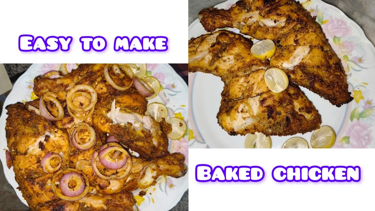 Easy Baked chicken 🍗 juicy & tender must try by Big Mom 😋 - YouTube