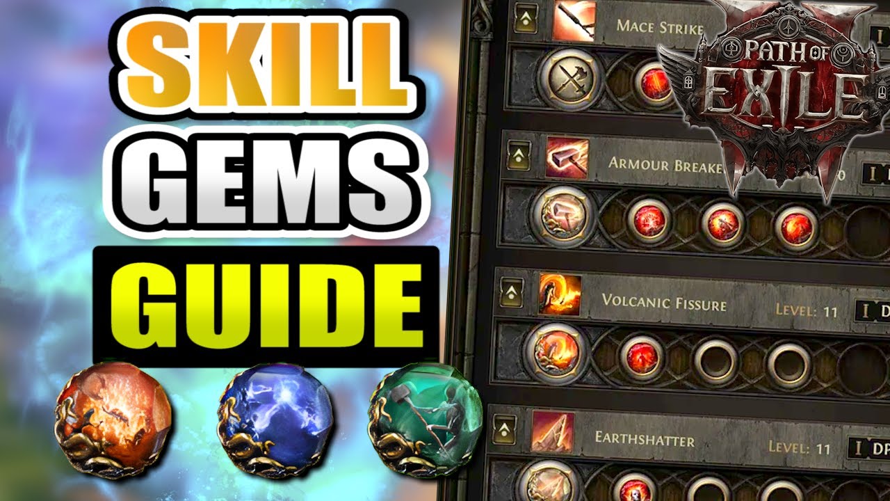 POE2 Everything you NEED TO KNOW about GEMS! | Path of Exile 2 Beginner ...