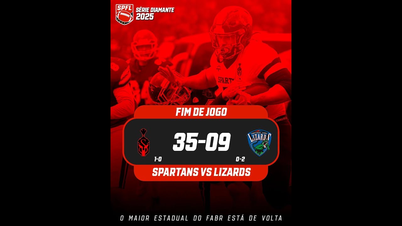 Série Diamante 2025 - Leme Lizards x Spartans Football - YouTube