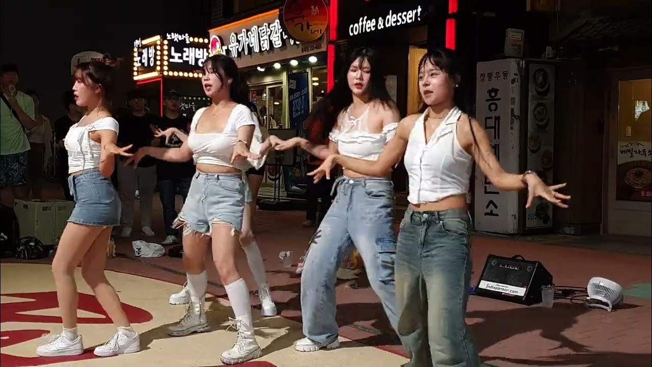 Hongdae busking Crew Abry ☺️ (G)I-DLE ((여자)아이들) - Queencard (퀸카) ver_dolpari @danceteam_abry ...