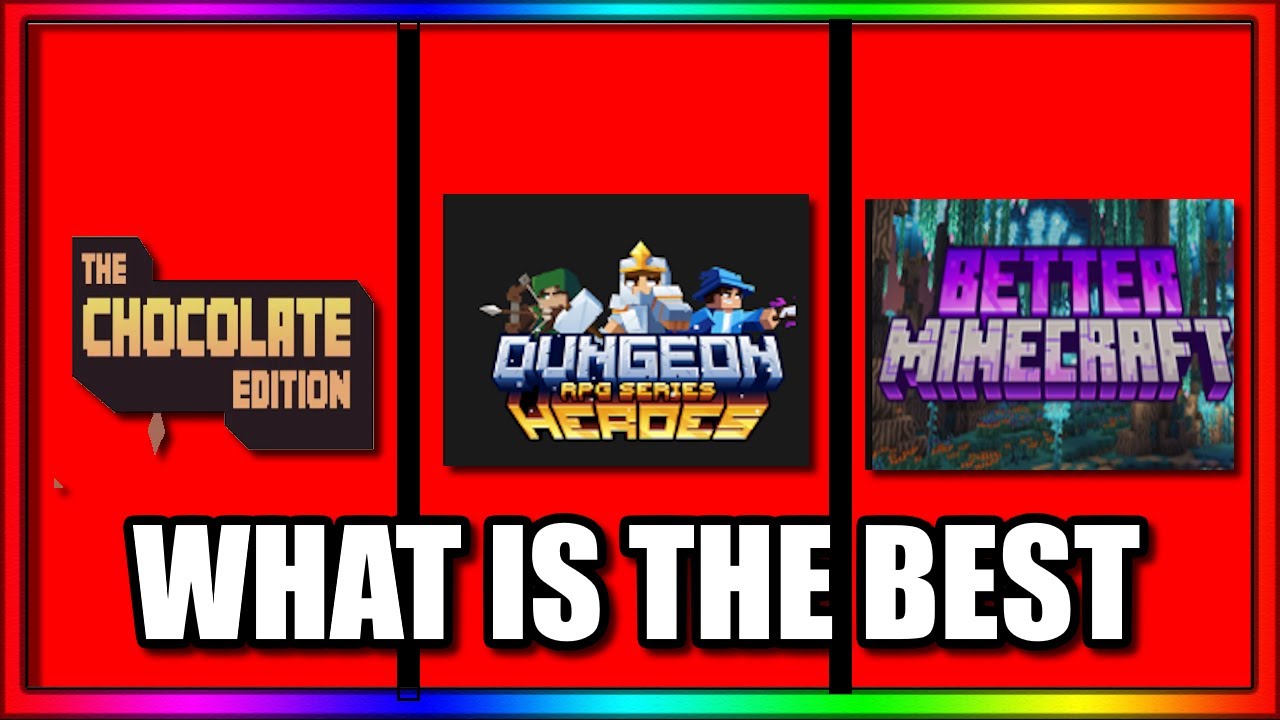 MINECRAFT: Whats the best " The Chocolate Edition " - YouTube