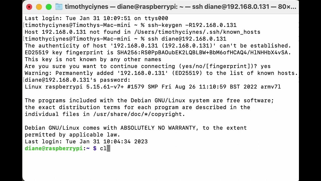 Login to Raspberry Pi using SSH and Update Software - YouTube