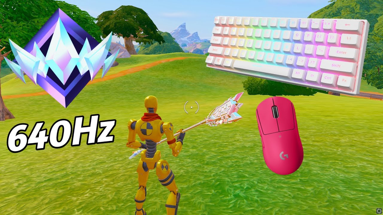 [ASMR] 🏆 Fortnite UNREAL RANK Gameplay 💤😴 Satisfying Keyboard 360 FPS ...