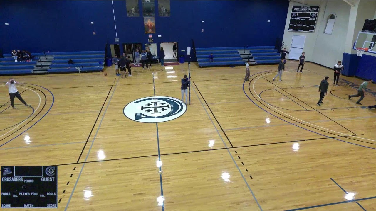 Christendom College vs Crusader Alumni Men's Varsity Basketball - YouTube