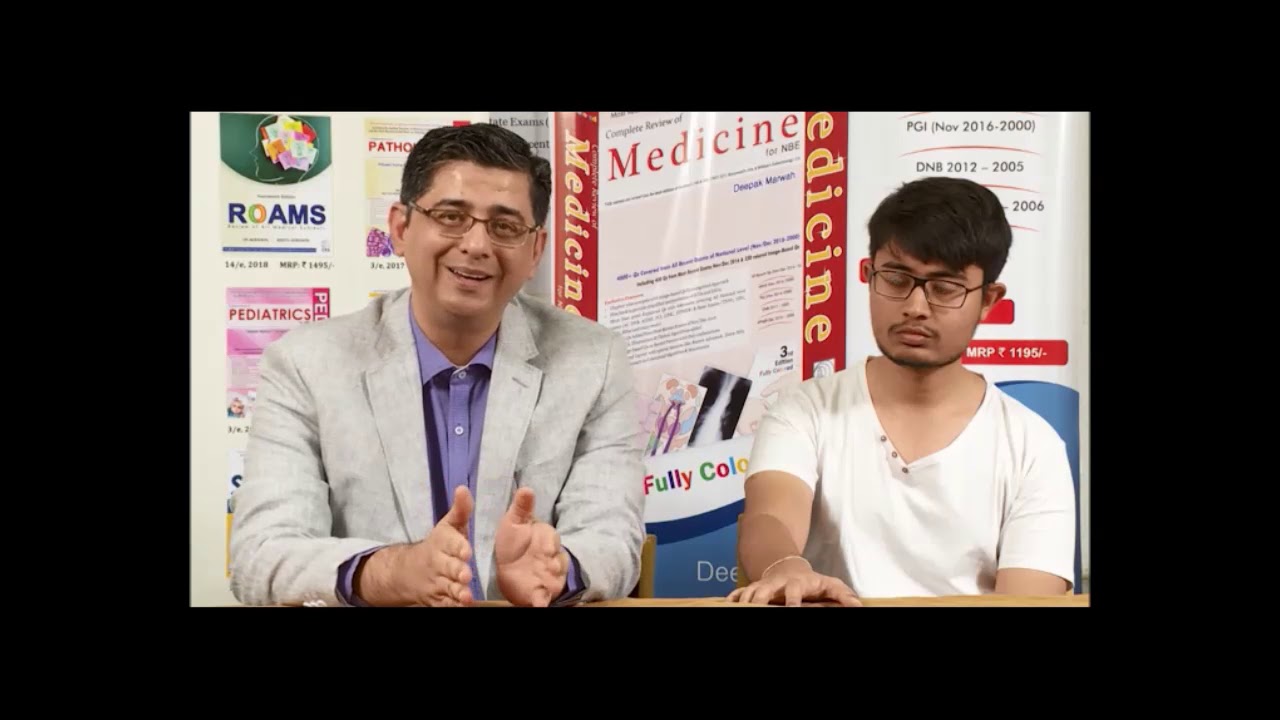 Interview of Dr Deepak Marwah with Dr Rachit Agrawal (Topper of NEET ...