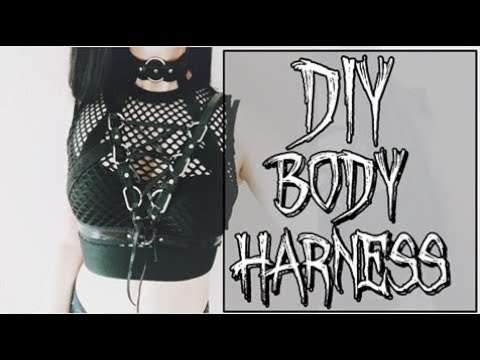 DIY Body Harness I Work with me : Gothic Harness Fashion I Mademoiselle ...