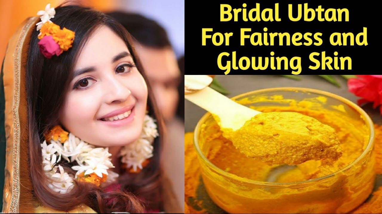 Homemade bridal ubtan for instant fairness and glowing skin/गोरी निखरी ...