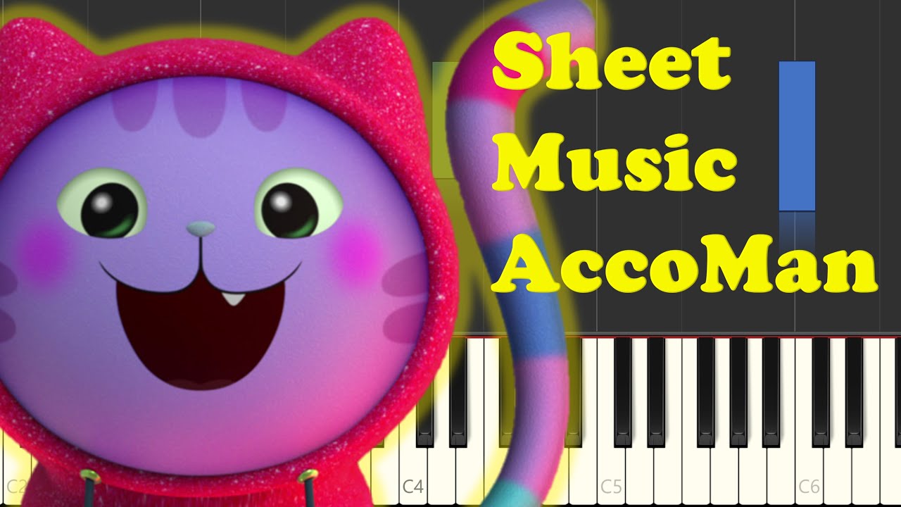 DJ Catnip Cat Of The Day Song Piano Sheet Music - YouTube