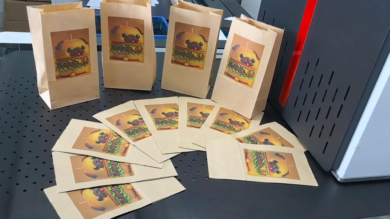 RobotJet Epson A3+ Food Package paper bags printing machine, digital ...