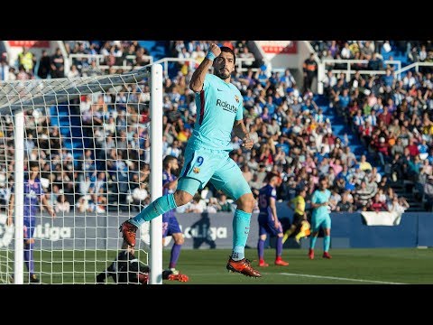 Leganes 0-3 Barcelona: Suarez double, magical Messi assist!
