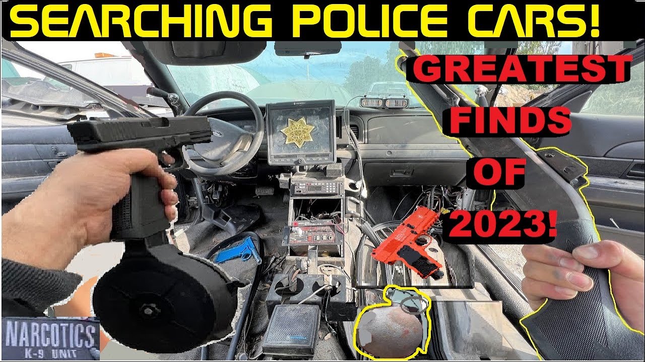 Searching Police Cars! Greatest Finds of 2023! - YouTube