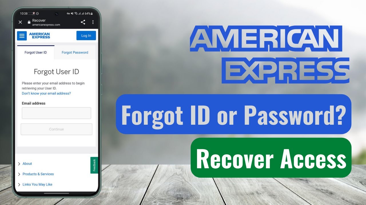 Forgot User ID or Password? Recover Online Access | AMEX - YouTube