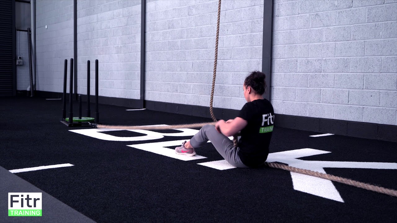 Seated Sled Pulls - YouTube