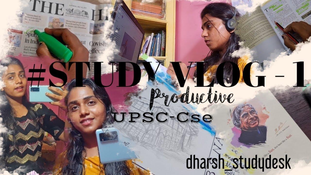 UPSC Study Vlog | A Day in an UPSC aspirant Life | UPSC Mains'22 ...