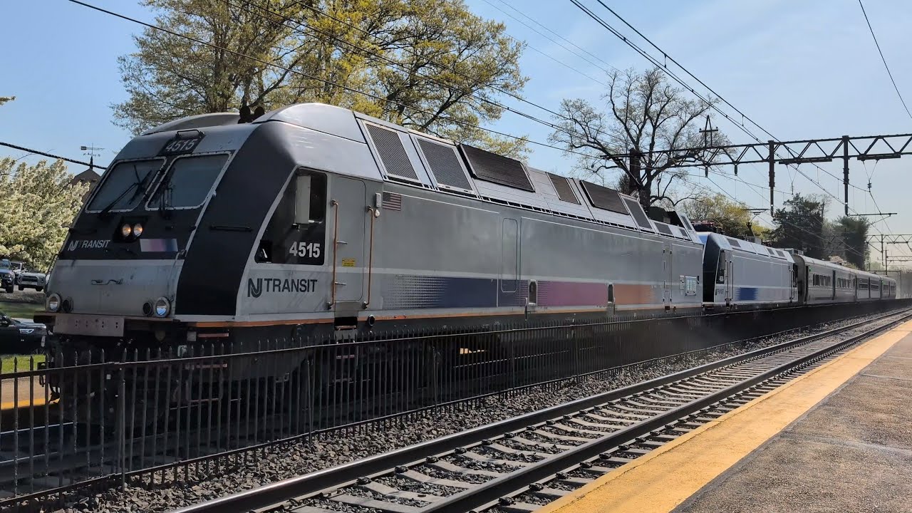 Railfanning NJ Transit at Short Hills 4-24-25: double headed test train ...