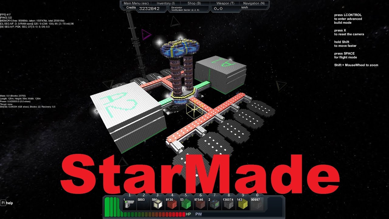 StarMade - Alpha Stage Gameplay - Minecraft on Acid and spaceships ...