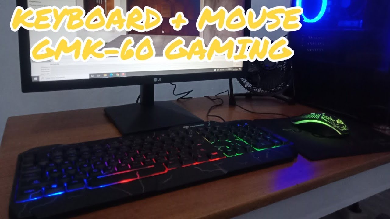 UNBOXING KEYBOARD+MOUSE GMK-60 GAMING - YouTube
