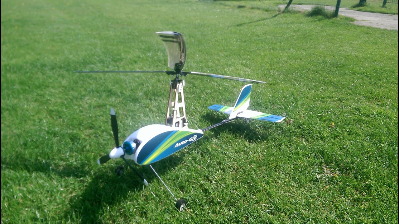 RC Gyro Copter (Tragschrauber) auf unserem Modellflugplatz - YouTube