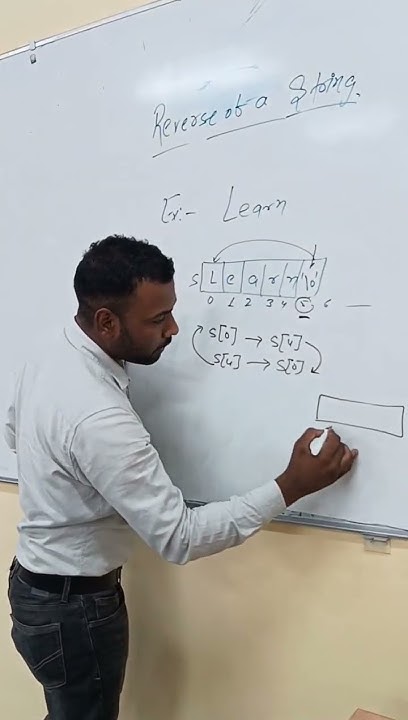 Reverse of a String in C | Shorts video in C programming #viralvideo #romilsir #trending - YouTube