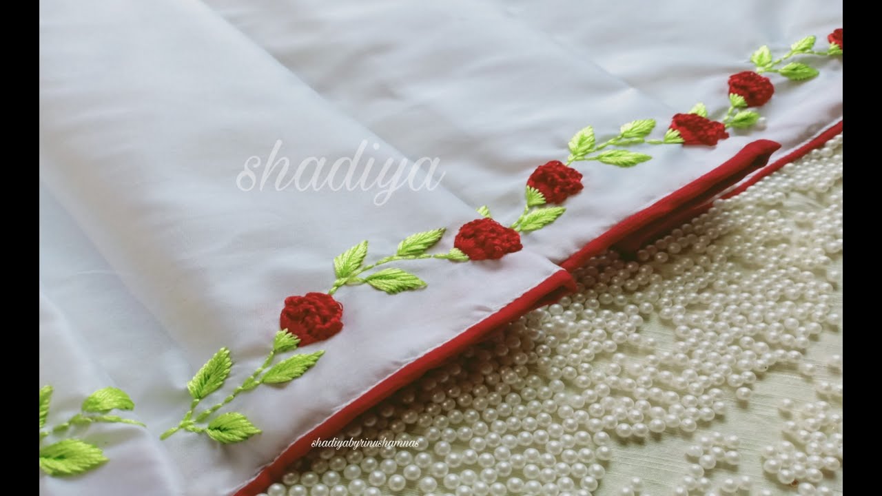 Hand Embroidery Designs For Sarees Border