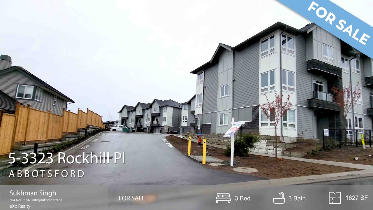 FOR SALE! 5-3323 Rockhill Place, Abbotsford - YouTube