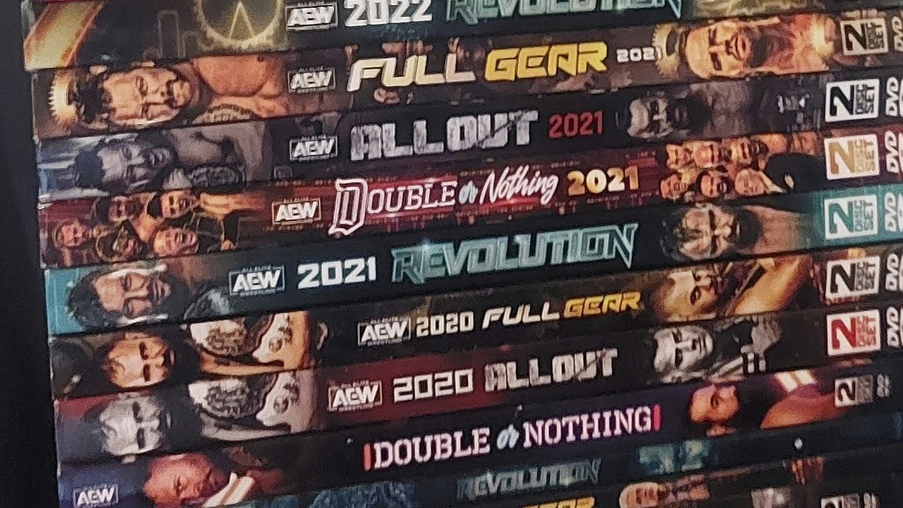 AEW Complete Official DVD & Blu Ray Collection 2018-2024 (Updated ...