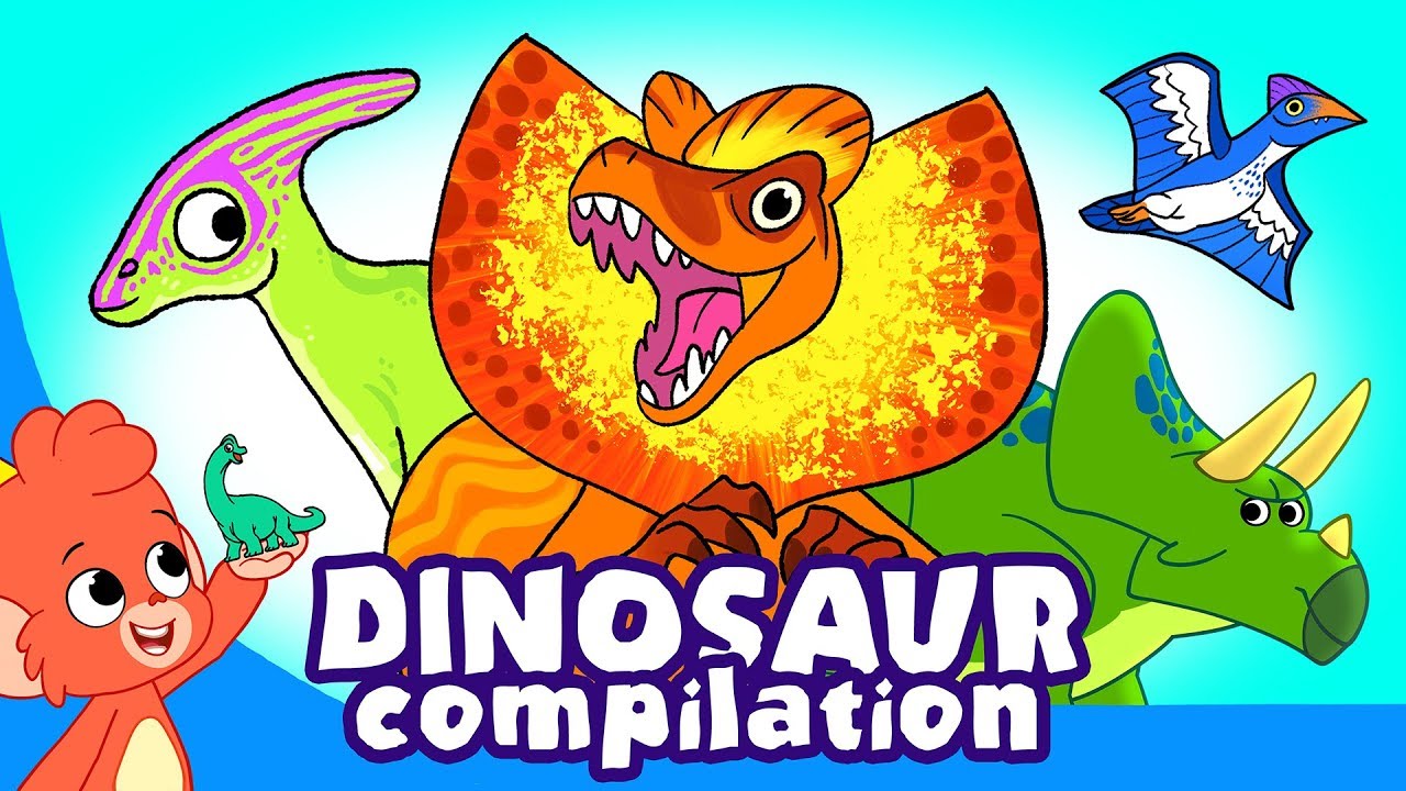 Learn Dinosaurs for Kids | Dinosaur Cartoon videos | t-rex velociraptor ...