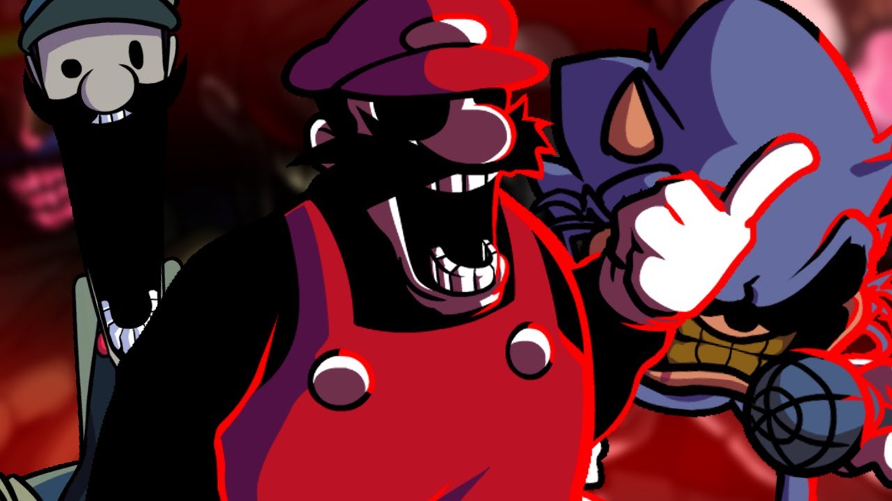 FNF vs Mario Port | "Triple-Appear" (no commentary) - YouTube