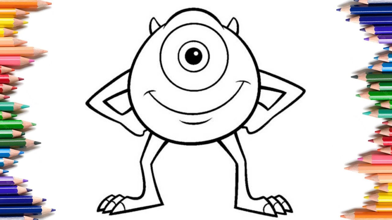 Como Desenhar Mike Wazowski Como Desenhar Mike Wazowski Passo A Passo
