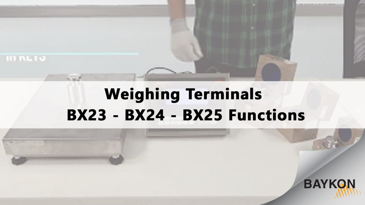 New Weighing Terminals BX23 - BX24 - BX25 Functions - YouTube