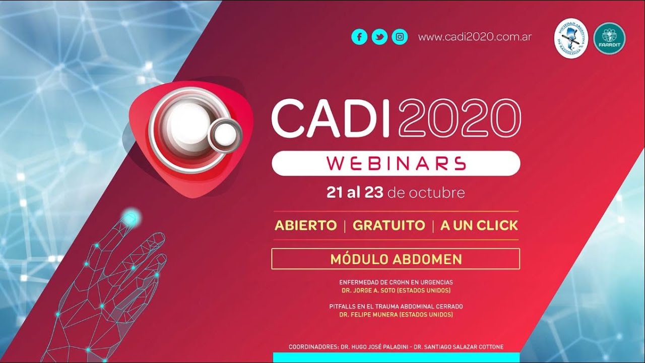 CADI 2020 Webinars - Miércoles 21 - Módulo Abdomen - YouTube